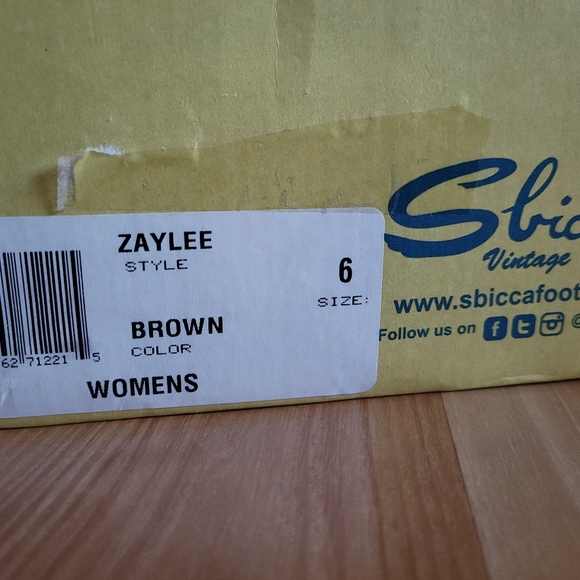 Sbicca | Shoes | Sbicca Vintage Collection Zaylee Brown Leather Laceup Flat Sandals Size 6 Nib ...